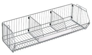 fse quantum 1436bc modular wire stacking basket, 36"w x 14"d x 9"h, 110 lb. capacity, chrome plated finish, nsf