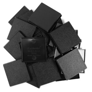 evemodel plastic model bases square black abs for wargame military tabletop (50 * 50mm-32pcs)