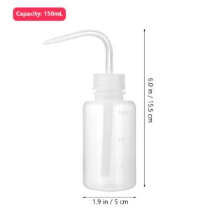 TOPPERFUN 6Pcs Lab Squeeze Bottle Plant Watering Bottle, 150ml/5oz Plastic Water Spray Bottle, Cleaning Bottle Spray Bottle Tattoo Bottle for Eyelash Plant Irrigation Experimental Tattoo Supplies