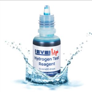 level up way - hydrogen test reagent – hydrogen water tester for measuring molecular hydrogen concentration in water – blue test drops for water hydrogenator