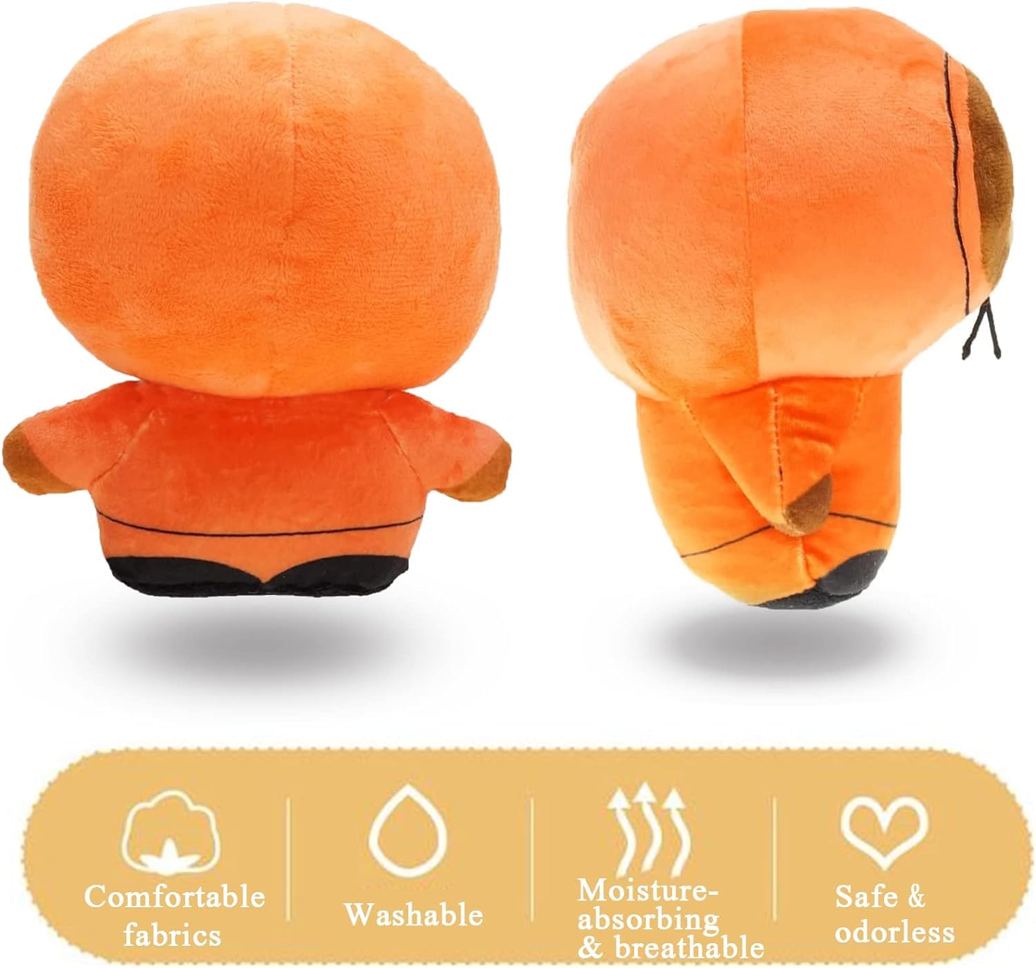 YZONU SP Anime Plush Toys, 8'' Kyle Cartman Kenny Butters Soft Plush Doll Cute Plush Pillow Stuffed Animals Toy Birthday Gifts for Children Adults and Fans（Kenny）