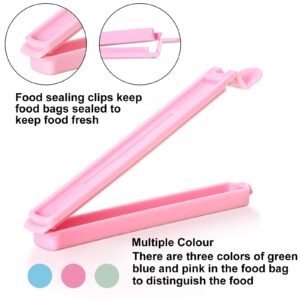 40 PCS Sealing Clip Bag Plastic Bag Chip Clips Large Size Food Clips Bag Clips for Food Storage Kitchen and Home (5.9in x20, 4.72in x20)