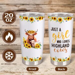 POMINEL Highland Cow Gifts, Highland Cow Gifts Set for Women Girls