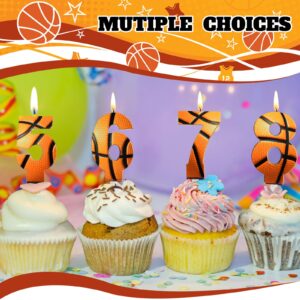 Photect 11 Pcs Basketball Birthday Candles Number 5-9 Candle Cake Topper Decor Basketball Themed Birthday Cake Decorations for Boys Girls Kids Party Supplies Decoration (Number 8)