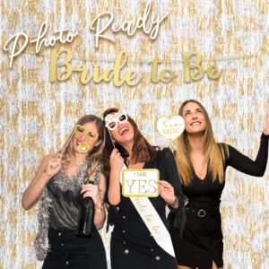 Chug Buddy Bachelorette Party Decorations Pack - Bride Sash, Bride to Be Banner, Tattoos, Confetti & Photo Booth Props - Bachelorette Party Supplies & Accessories