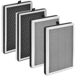 nisreen jf 260 replacement filter compatible with jafanda air purifier filter jf260, 3-in-1 true hepa filter for jf260 air puri-fier, part# jf260-rf, 4-pack