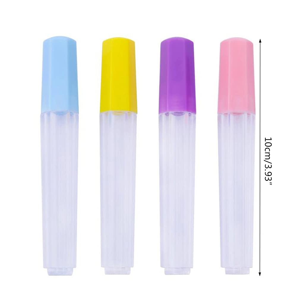 YUNLEI 4pcs Clear Plastic Embroidery Felting Sewing Container Pin Needle Storage Tubes Bottle Holder Knitting Needle For Case Box Needle Storage Box