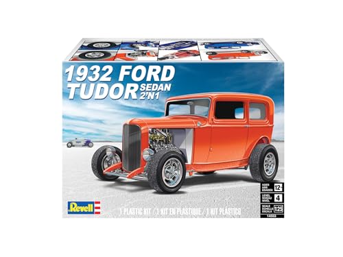 Revell 14553 '32 Ford Tudor Sedan 2'N1 1:25 Scale 188-Piece Skill Level 4 Model Building Kit