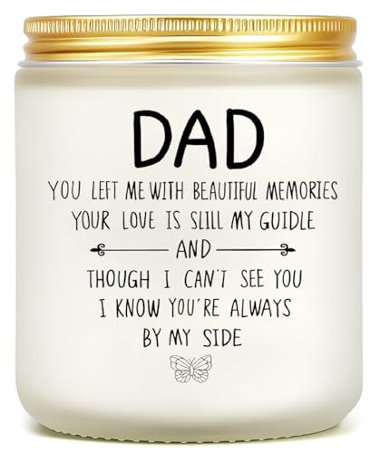 Memorial Gifts for Loss of Dad, Sympathy Candle Loss of Dad Gifts, Bereavement Gifts for Loss of Dad, Remembrance Gifts Condolence Gifts -7oz Lavender Scented Candle