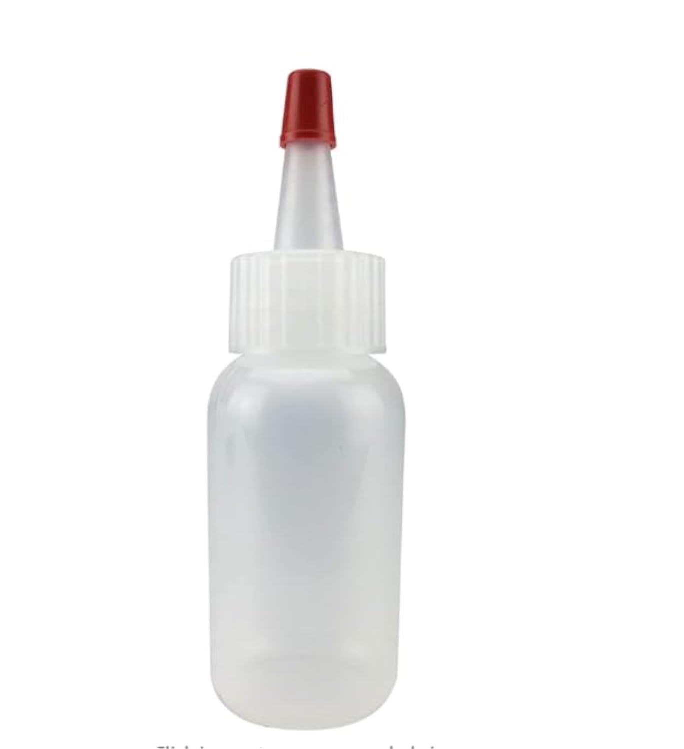 Caribbean Coastal Delights Squeeze Bottles, LDPE Plastic Bottles, Natural Boston Round Bottles, Yorker Spout Red Caps, Tips have .30 Hole (1oz, 20/410 Neck, (5pack)