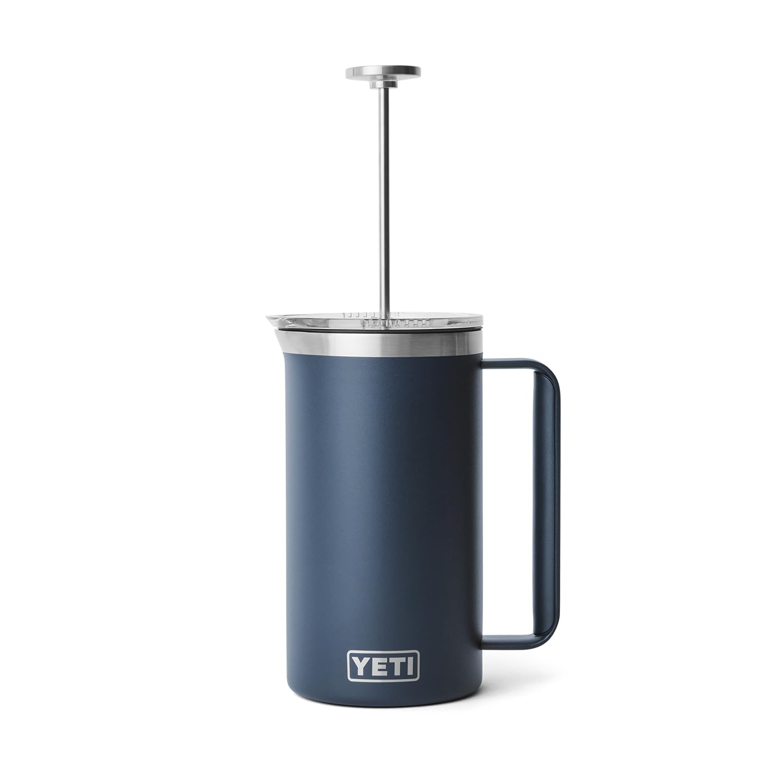 YETI Rambler 34 oz. French Press Coffee Maker, with GroundsControl Filter, Navy