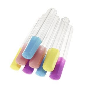 YUNLEI 4pcs Clear Plastic Embroidery Felting Sewing Container Pin Needle Storage Tubes Bottle Holder Knitting Needle For Case Box Needle Storage Box