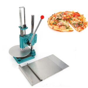 9.5" manual pastry press machine, pizza crust plate pres household pizza dough pastry manual adjustable thickness pizza forming machine,stainless steel pizza bread molds presser usa stock