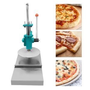 9.5" Manual Pastry Press Machine, Pizza Crust Plate Pres Household Pizza Dough Pastry Manual Adjustable Thickness Pizza Forming Machine,Stainless Steel Pizza Bread Molds Presser USA STOCK