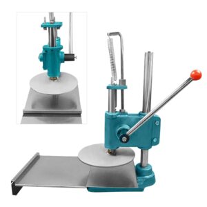 9.5" Manual Pastry Press Machine, Pizza Crust Plate Pres Household Pizza Dough Pastry Manual Adjustable Thickness Pizza Forming Machine,Stainless Steel Pizza Bread Molds Presser USA STOCK