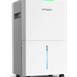 Wpsoert 4,000 Sq.Ft Dehumidifier for Basement with Drain Hose, 45 Pints Dehumidifiers for Home Large Room, Bedroom Intelligent Humidity Control with Auto Shut Off, Auto Defrost, Dry Clothes, 24H Timer