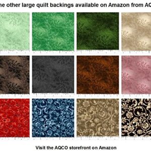 Generic Quilt Backing, Large, Seamless,Gray/Black Leaf - 47603-80G, 108""x108""