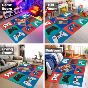 Osimiccp Gaming Rug for Boys Room Size 5'x7',Non-Slip Gamer Room Decor for Boys,Gamer Rug for Boys Room and Bedroom Living Room