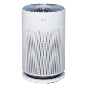 lg puricare 360 air purifiers for home, large and small room, bedroom, up to 2,059 ft² in 1 hr with nanofiber true hepa filter, 360 degrees of filtration, wifi, air quality monitor, low noise