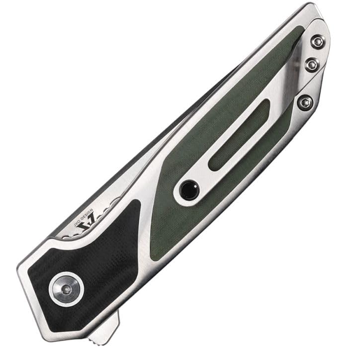 Begg Knives Diamici Linerlock Black G10 BG014, black/green