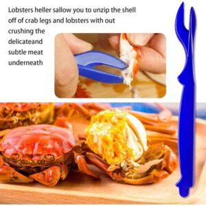 6Pcs Blue Crab Leg Cracker Seafood Crackers and Tools for Crab Claw Picks Crawfish Shellfish Crayfish Prawn Shrimp Crab Legs Utensils Lobster Crackers Crab Tools for Eating