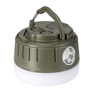 by-j mini led camping light, usb rechargeable portable waterproof tent light, lightweight floodlight multi-functional lighting flashlight lanterns for emergency situations army green