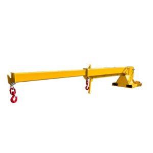 WYDDDARY Adjustable Mobile Crane Lifting Hoist Truss Jib Boom Hook Forklift Telescopic Arm with Adjustable Tilt Angle for Forklift Towing Handling(4400LbS Lift Capacity)