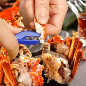 6Pcs Blue Crab Leg Cracker Seafood Crackers and Tools for Crab Claw Picks Crawfish Shellfish Crayfish Prawn Shrimp Crab Legs Utensils Lobster Crackers Crab Tools for Eating