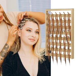 48 Spool Thread Rack Wooden Thread Holder Hanging Sewing Organizer For Sewing Quilting Embroidery Hair Braiding Rack Storage Organizer Holder