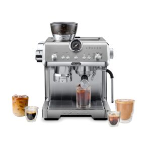 de'longhi la specialista opera espresso machine with cold brew, commercial-style steam wand for latte, cappuccino, built-in grinder, ec9555m