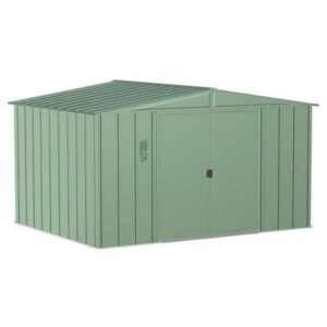 mdmprint 10x8 classic steel storage shed, sage green, clg108sg-a