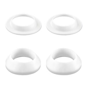 drainage seal,universal basin drain gasket replacement parts,thickened silicone sealing ring for bathroom sink drain stopper，includes top and bottom washers seals (white-2 sets)