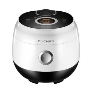 cuchen cje-cd0610us | micom rice cooker 6 cup (uncooked) and warmer | auto steam clean | direct touch control | nonstick inner pot | baby food menu | inner pot | white