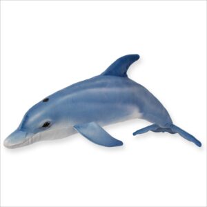 real planet 24" dolphin plush - realistic blue dolphin stuffed animal, cute stuff plush animals gift for kids, giant stuffed animals for girls pillows for kids