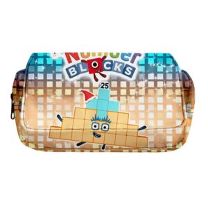 homruis number pencil case character cosplay card package bilayer zipper handbag