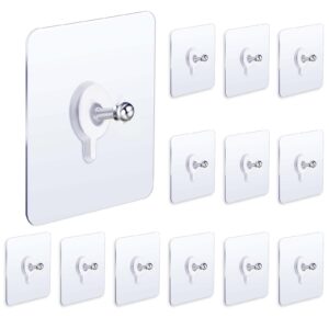 13pcs adhesive wall hooks no damage shower shelf hook racks oilproof wall hanger without nails waterproof practical bathroom hooks for hanging kitchen bedroom home office photos frames