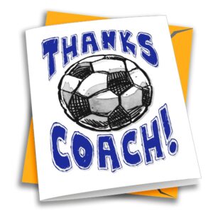 play strong 1-pack all star soccer coach you're awesome (5x7) greeting thank you cards set awesome for soccer players, teams, coaches, family and fanatics!