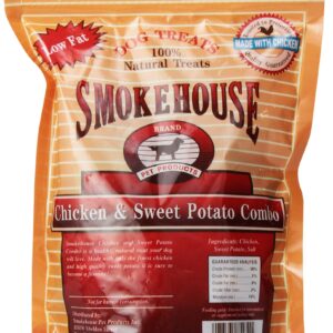 1lb Chicken & Sweet Potato Dog Treats, 100% Natural, High-Protein & Low-Fat, Supports Digestive Health | Bundled With Silicon Pet, Bowl, No Artificial Additives - [Pack Of 3]