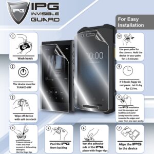 IPG Compatible with Honeywell ScanPal EDA52 - EDA60K - EDA61K Handheld Computer HydroGel Screen Protector 6 UNITS Invisible Guard Free Replacement HD Clear Bubble Free Protection (EDA52 with 2 Pin)