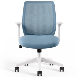 union & scale essentials ergonomic fabric swivel task chair, seafoam (un60409)