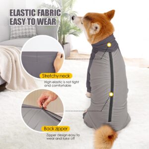 Dog Onesie for Surgery Female Male, Dog Recovery Suit for Dogs After Surgery, Breathable Dog Surgery Suit Female Spay Dog Pajamas Body Suits Prevent Shedding Suit Dog Cone Alternative Anti Licking