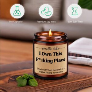 GSPY Candles, New Homeowner Gifts, Housewarming Gifts, New Home Gift, Closing Gifts for Home Buyers - Funny New House, New Apartment, House Warming Gifts for First Time Home Buyers, Women, Men