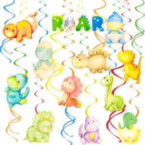 baby dinosaur hanging swirls dinosaur baby shower decorations dinosaur party hanging foil whirls ceiling streamers decoration for dino theme birthday party roar rawr it's a boy party supplies