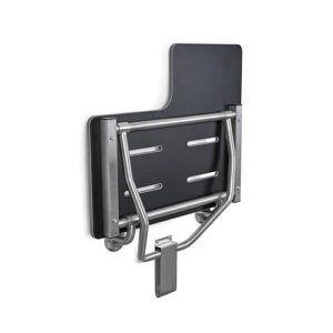 Seachrome 26" x 22.5” Black Reversible Folding Transfer Tub/Shower Seat, ADA Compliant