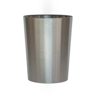 orsd5d4ite brushed nickel metal bathroom wastebasket, 2.2 gal