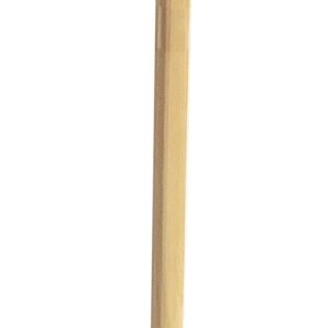 Closet Pole with Wood Construction and Plastic Brackets, 1 3/8" Thick, Natural Finish (6 FT LONG)