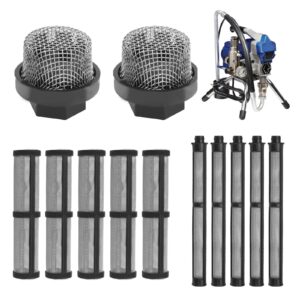 246385 246384 287032 filter set replacement for graco 390 395 490 495 495 595 3400 airless spray filter screen set pump inner core filter screen suction pipe filter screen spray gun filter screen