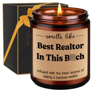 miracu candle, badass realtor gifts for women, funny gifts for realtors at closing - christmas, birthday gifts for realtor, closing gifts for realtors, new realtor, best realtor, real estate agent