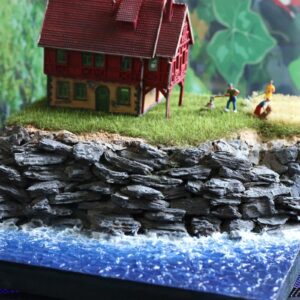 Warmtree Miniature bark Diorama Materials Miniature Terrain for Diorama Supplies Mini Model Military Scene Railway Fairy Garden Diorama Scenery Landscape