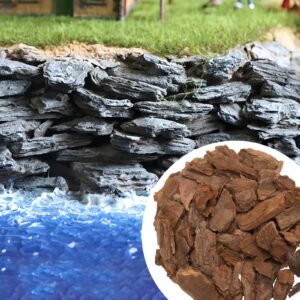 warmtree miniature bark diorama materials miniature terrain for diorama supplies mini model military scene railway fairy garden diorama scenery landscape